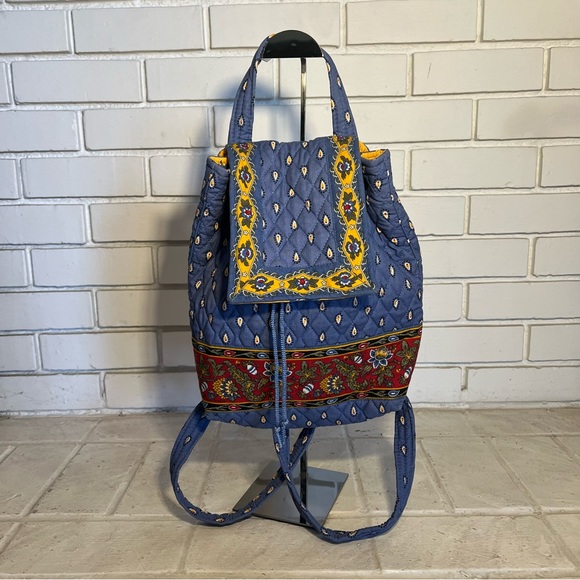 Vera Bradley | Bags | Vintage Vera Bradley Mimi Backpack In French Blue ...